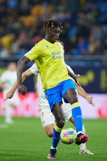Momo Mbaye Cadiz Action During Spanish Editorial Stock Photo - Stock ...