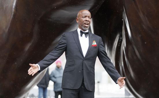 Singer Pierre Fontaine Spontaneously Sings We Editorial Stock Photo ...