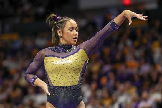 Lsus Aleah Finnegan Competes On Balance Editorial Stock Photo - Stock ...
