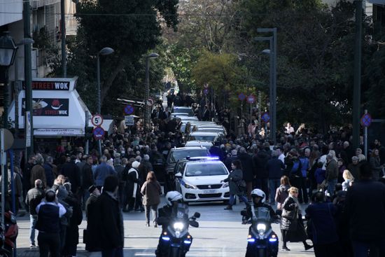 Funeral Procession Former King Greece Konstantinos Editorial Stock ...