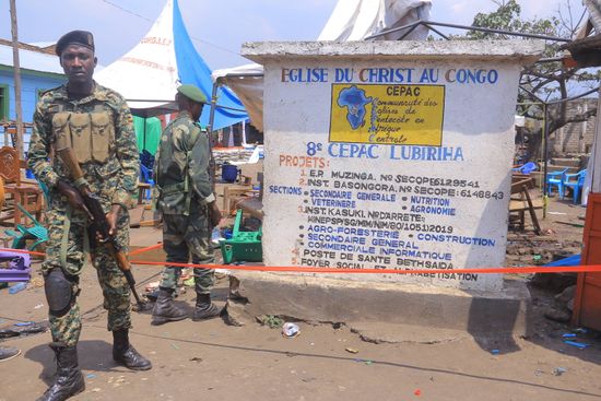 Security Forces Stand Guard Scene Improvised Editorial Stock Photo ...