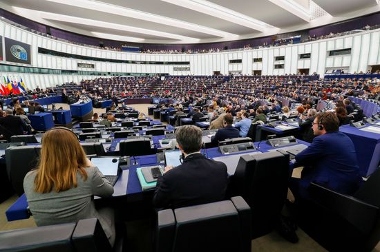 Members European Parliament Meps Attend Voting Editorial Stock Photo ...