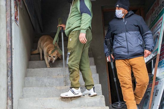 Indian Police Officers Their Dog Inspect Editorial Stock Photo - Stock ...