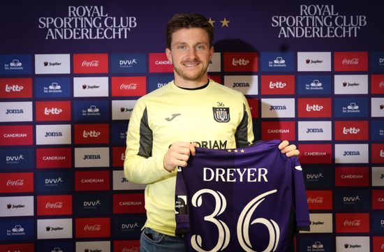 Anderlechts New Player Anders Dreyer Poses Editorial Stock Photo ...