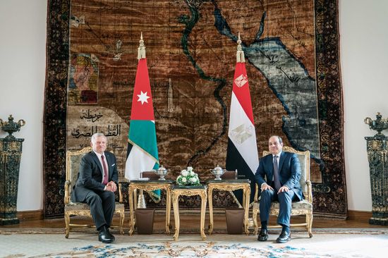Jordans King Abdullah Ii Meets Egyptian Editorial Stock Photo - Stock ...