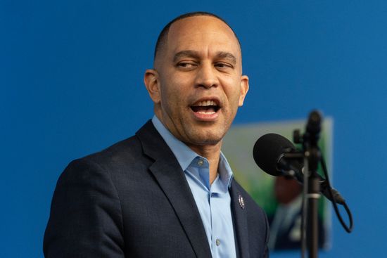 Congressman Hakeem Jeffries Speaks Speaks During Editorial Stock Photo ...
