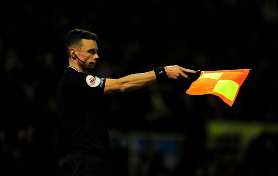Linesman Flags Offside Mandatory Byline Nizaam Editorial Stock Photo ...
