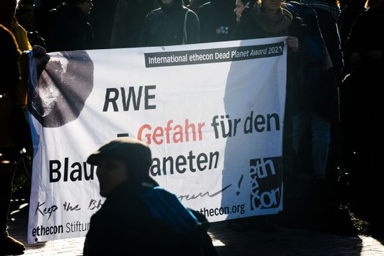 General View Banner Rwe Harm Climate Editorial Stock Photo - Stock ...
