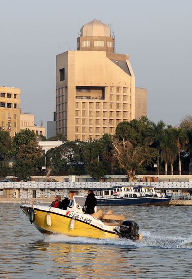 Nile Taxi Boat Ferries Passengers Along Editorial Stock Photo - Stock ...