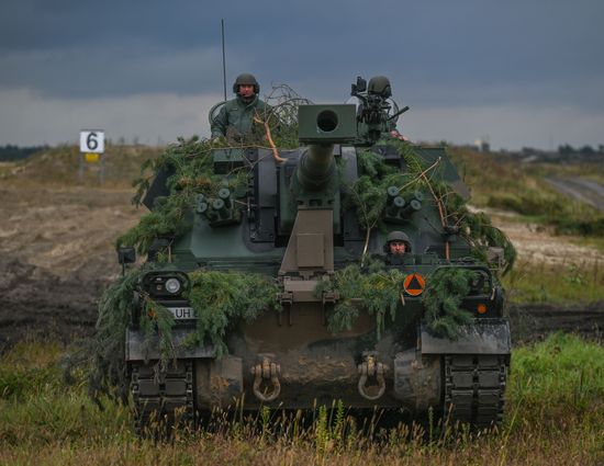 Ahs Krab 155 Mm Natocompatible Selfpropelled Editorial Stock Photo ...