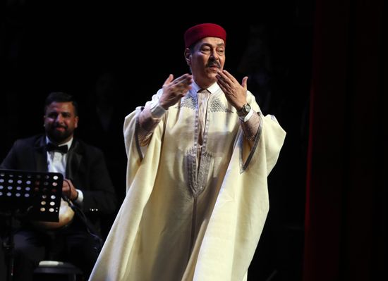 Tunisian Singer Lotfi Bouchnak Performs National Editorial Stock Photo ...