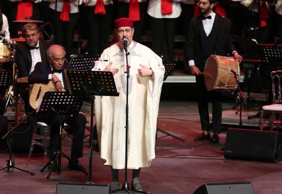 Tunisian Singer Lotfi Bouchnak Performs National Editorial Stock Photo ...