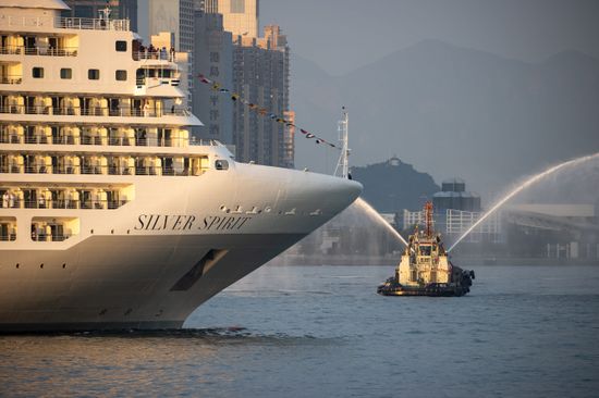 Cruise Ship Silver Spirit Sails Into Editorial Stock Photo - Stock ...