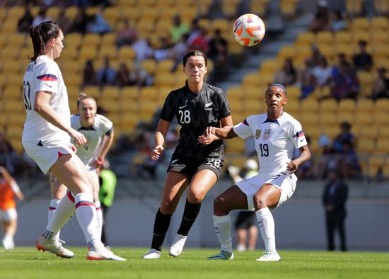 Nzs Ava Collins Usas Crystal Dunn Editorial Stock Photo - Stock Image ...