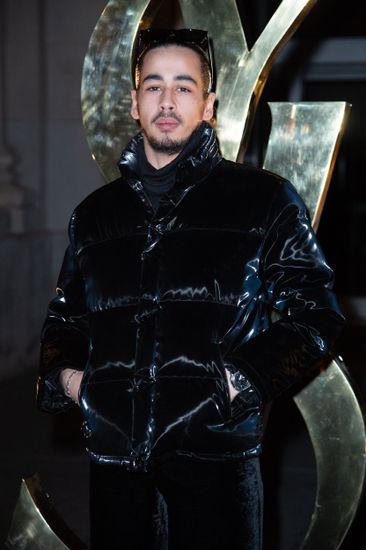 Sami Slimane Attending Saint Laurent Menswear Editorial Stock Photo ...