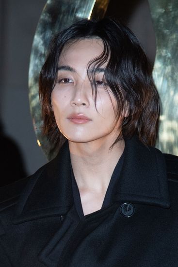 Jeong Han Attending Saint Laurent Menswear Editorial Stock Photo ...