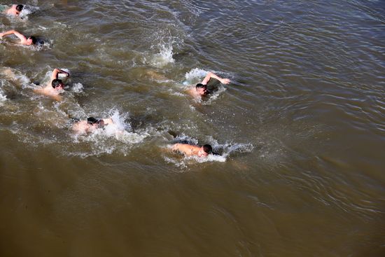 Serbian Orthodox Believers Swim Cross Cold Editorial Stock Photo ...