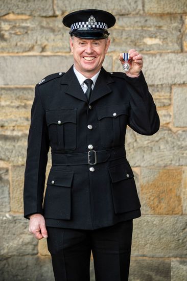 Pc Stephen Tanner Receives Queens Police Editorial Stock Photo - Stock ...