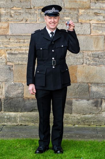 Pc Stephen Tanner Receives Queens Police Editorial Stock Photo - Stock ...