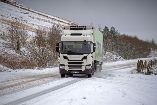 Coop Delivery Lorry Makes Way Along Editorial Stock Photo - Stock Image ...