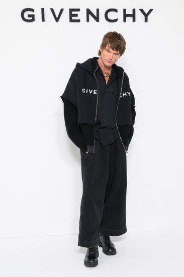 Jordan Barrett Attends Givenchy Menswear Fallwinter Editorial Stock ...