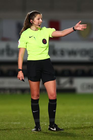 Referee Melissa Burgin During Fa Womens Editorial Stock Photo - Stock ...