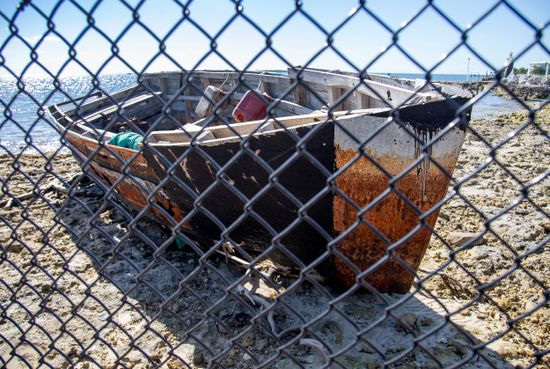Empty Raft Left Stranded Harry Harris Editorial Stock Photo - Stock ...