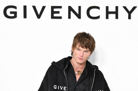 Jordan Barrett Attends Givenchy Paris Fashion Editorial Stock Photo ...