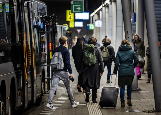 Utrecht Passengers Get Off Bus Bus Editorial Stock Photo - Stock Image ...