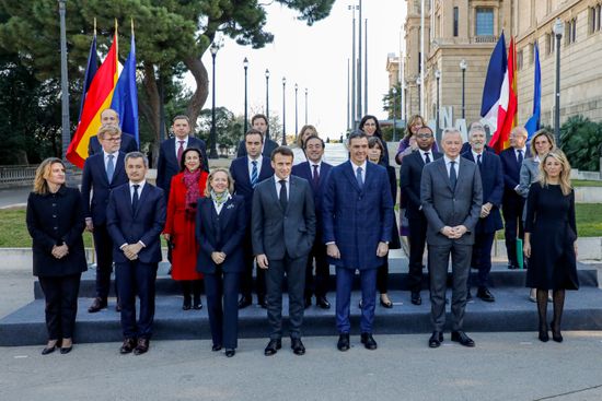 French President Emmanuel Macron 4l Front Editorial Stock Photo - Stock ...
