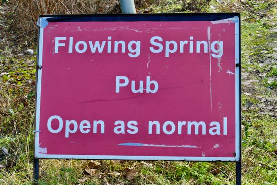 Flowing Spring Pub Suffers Flooding Remains Editorial Stock Photo ...
