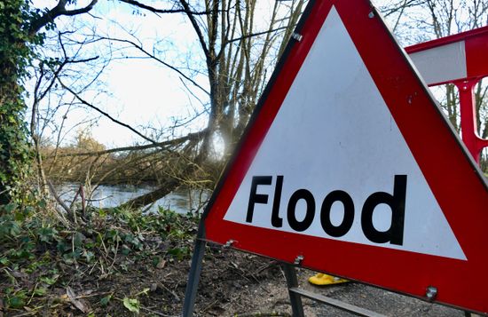 Flowing Spring Pub Suffers Flooding Remains Editorial Stock Photo ...