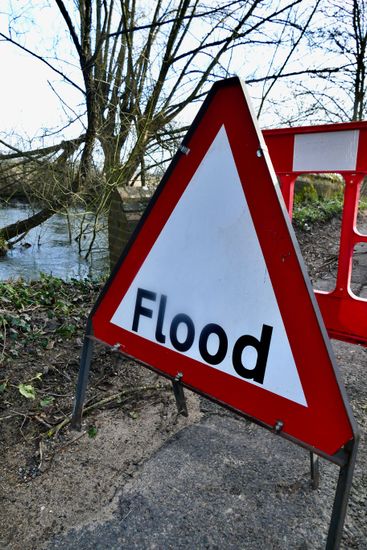 Flowing Spring Pub Suffers Flooding Remains Editorial Stock Photo ...