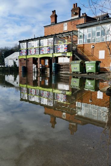 Flowing Spring Pub Suffers Flooding Remains Editorial Stock Photo ...