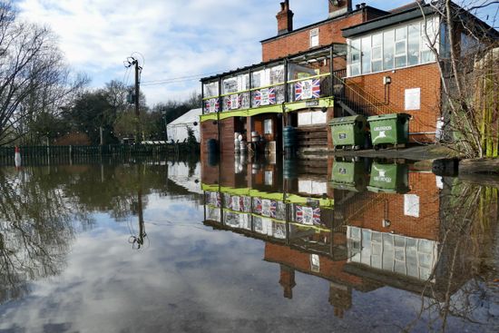 Flowing Spring Pub Suffers Flooding Remains Editorial Stock Photo ...