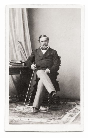 Vintage 19th Century Photograph Emile Felix Editorial Stock Photo ...