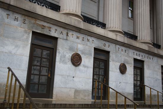Department Treasury Building Seen Washington Dc Editorial Stock Photo ...