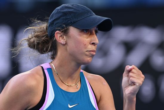 Madison Keys Usa Reacts During Her Editorial Stock Photo - Stock Image ...