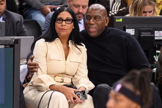 Magic Johnson His Wife Cookie Johnson Editorial Stock Photo - Stock ...