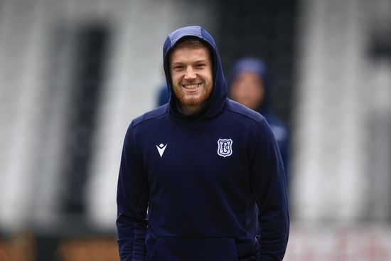Dundee Goalkeeper Harry Sharp Inspects Pitch Editorial Stock Photo ...