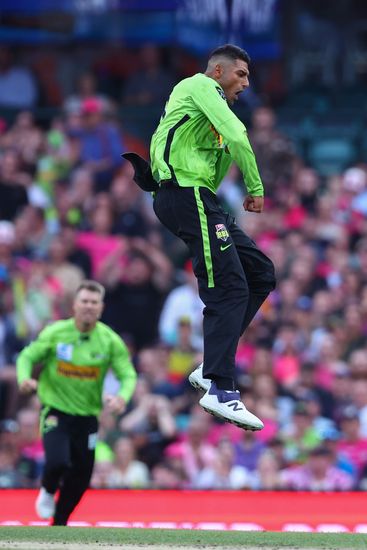 Gurinder Sandhu Sydney Thunder Celebrates Taking Editorial Stock Photo ...