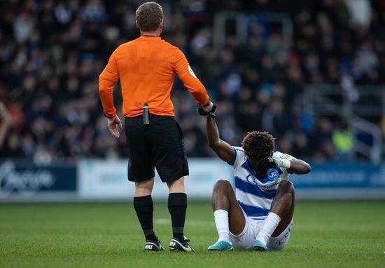 John Busby Referee Helps Jamal Lowe Editorial Stock Photo - Stock Image ...