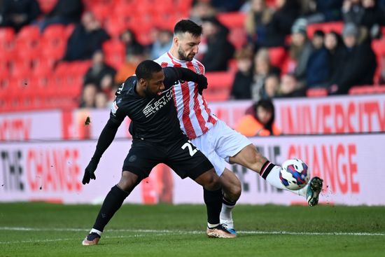 Morgan Fox Stoke City Tackles Junior Editorial Stock Photo - Stock ...