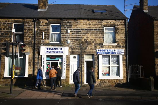Fans Arrive Past Football Programme Shop Editorial Stock Photo - Stock ...