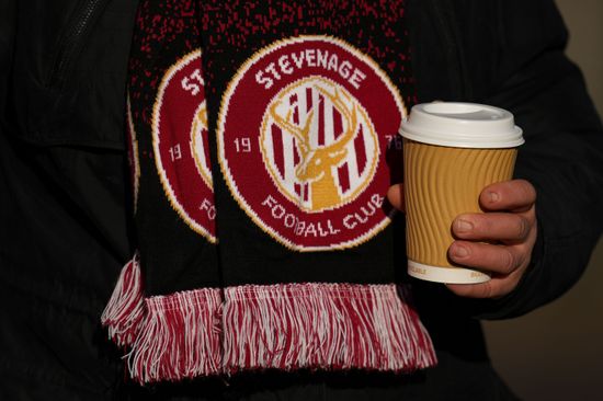 Stevenage Fans Make Their Way Into Editorial Stock Photo - Stock Image ...