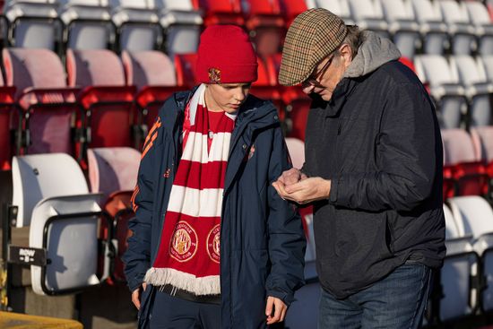 Stevenage Fans Make Their Way Into Editorial Stock Photo - Stock Image ...