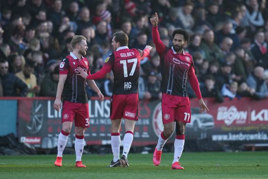 Jordan Roberts Stevenage 11 Celebrates His Editorial Stock Photo ...