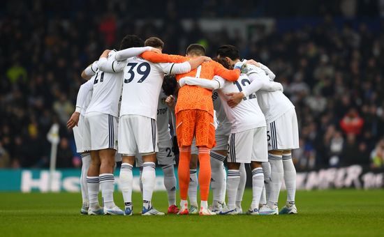 Leeds United Team Huddle Editorial Stock Photo - Stock Image | Shutterstock