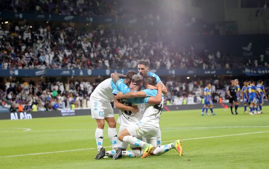 Players Racing Club Celebrate After Scoring Editorial Stock Photo ...