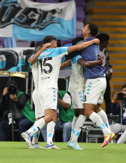 Players Racing Club Celebrate After Scoring Editorial Stock Photo ...